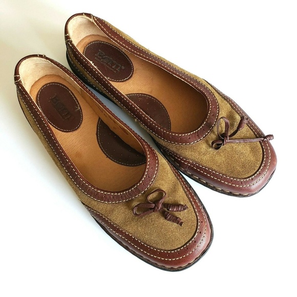 Born | Shoes | Born Suede And Leather Cap Toe Flats | Poshmark